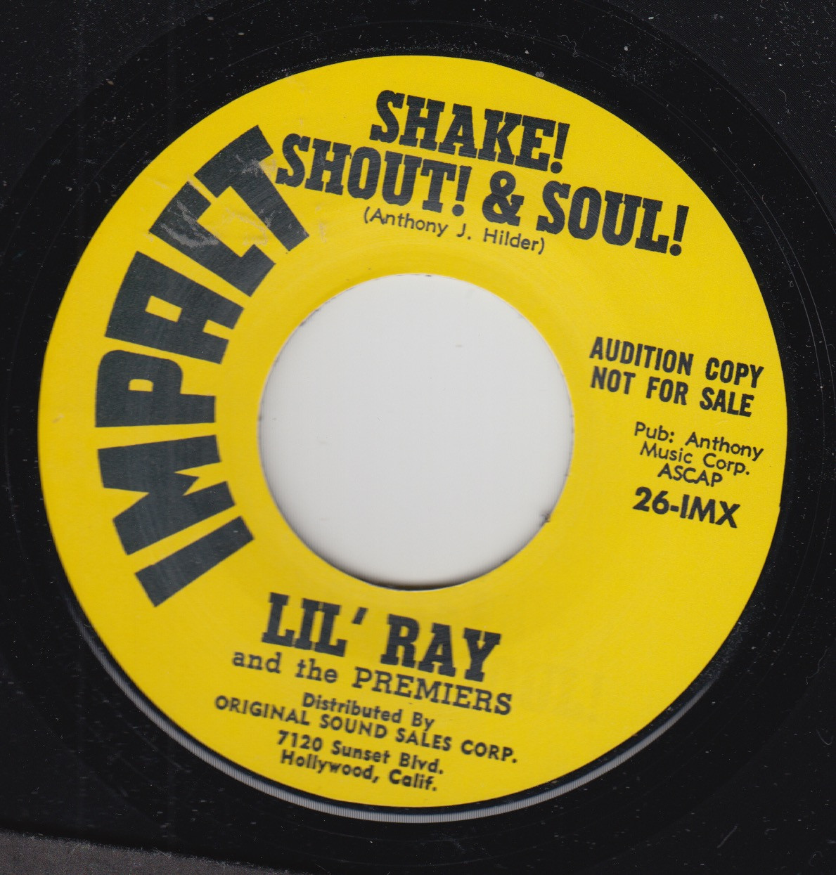 LIL RAY & THE PREMIERS - SHAKE! SHOUT! & SOUL! - Norton Records