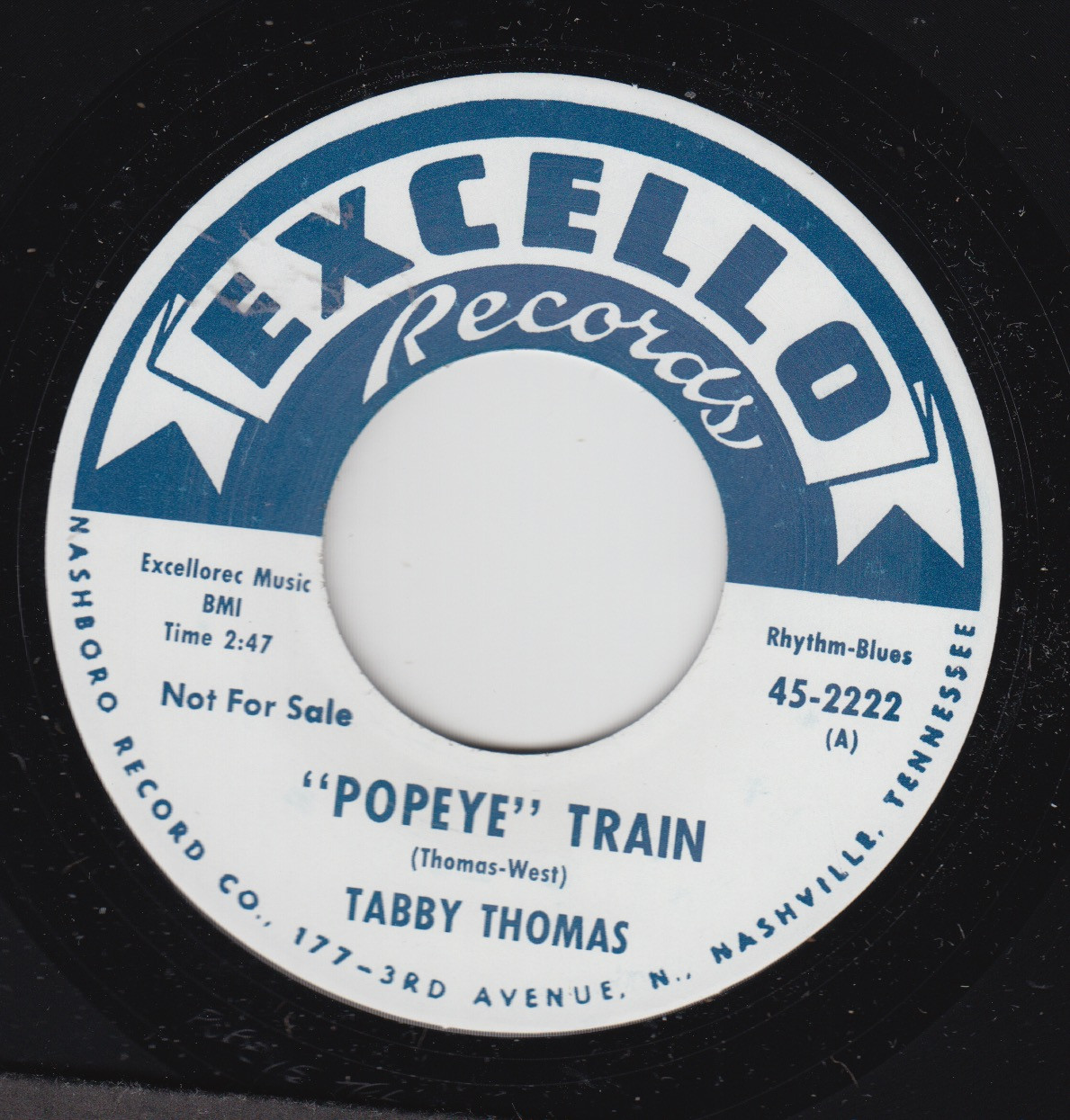 THOMAS , TABBY THOMAS - POPEYE TRAIN - Norton Records