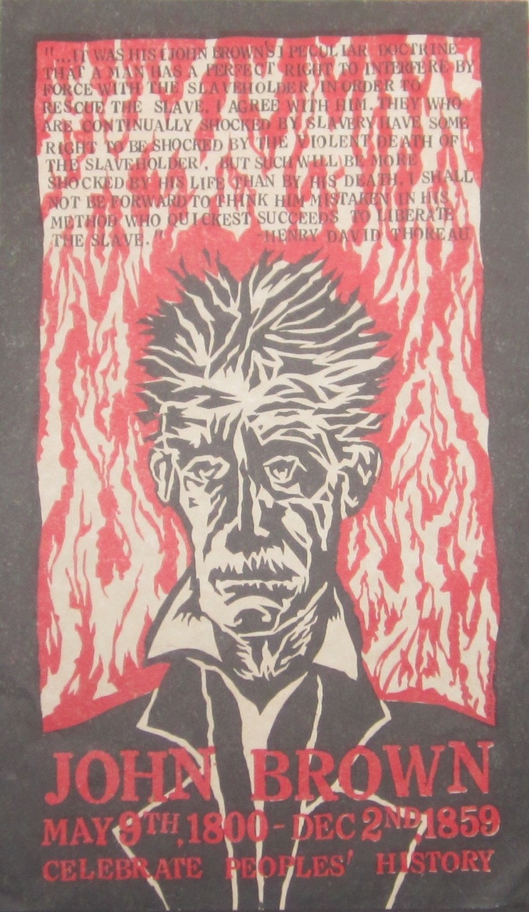 JOHN BROWN: CELEBRATE PEOPLES' HISTORY POSTER - Norton Records