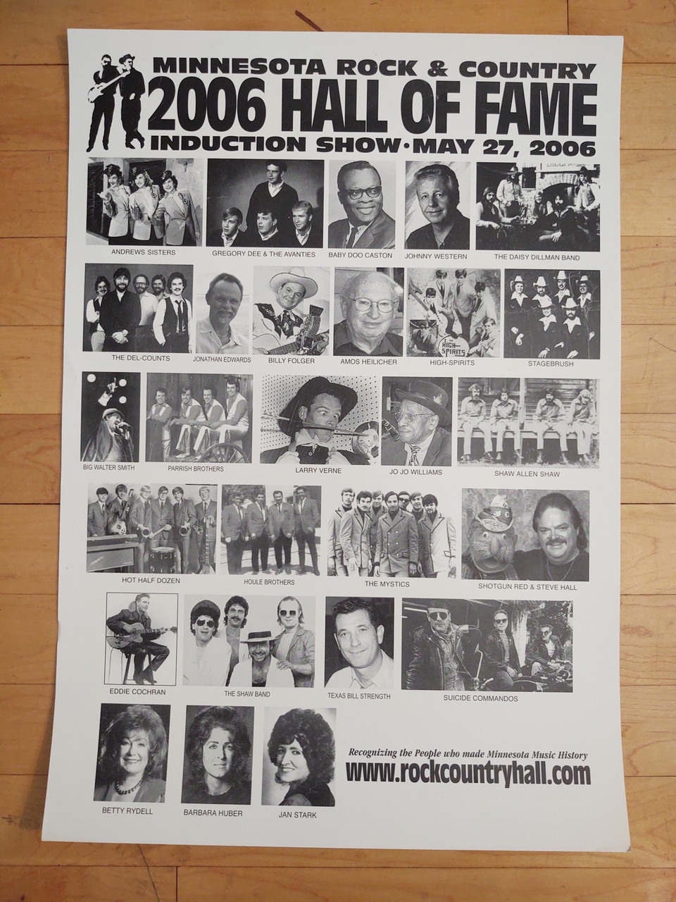 ORIGINAL MINNESOTA ROCK & COUNTRY MUSIC HALL OF FAME 2006 INDUCTION ...
