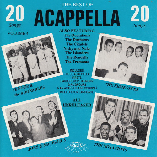 BEST OF ACAPPELLA VOL. 4 (CD 7142) - Norton Records