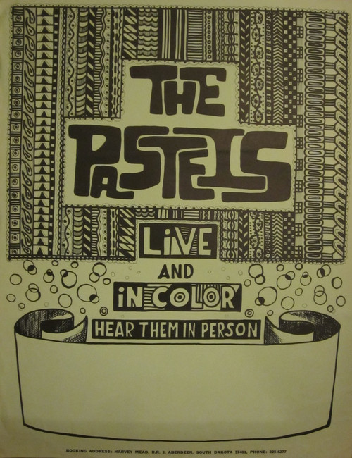 PASTELS POSTER 1967 original! M - Norton Records