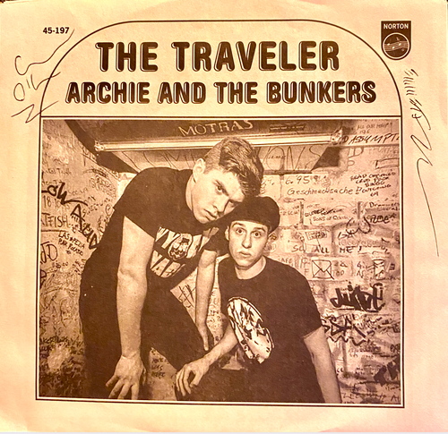 ARCHIE AND THE BUNKERS 45 SIGNED - Norton Records