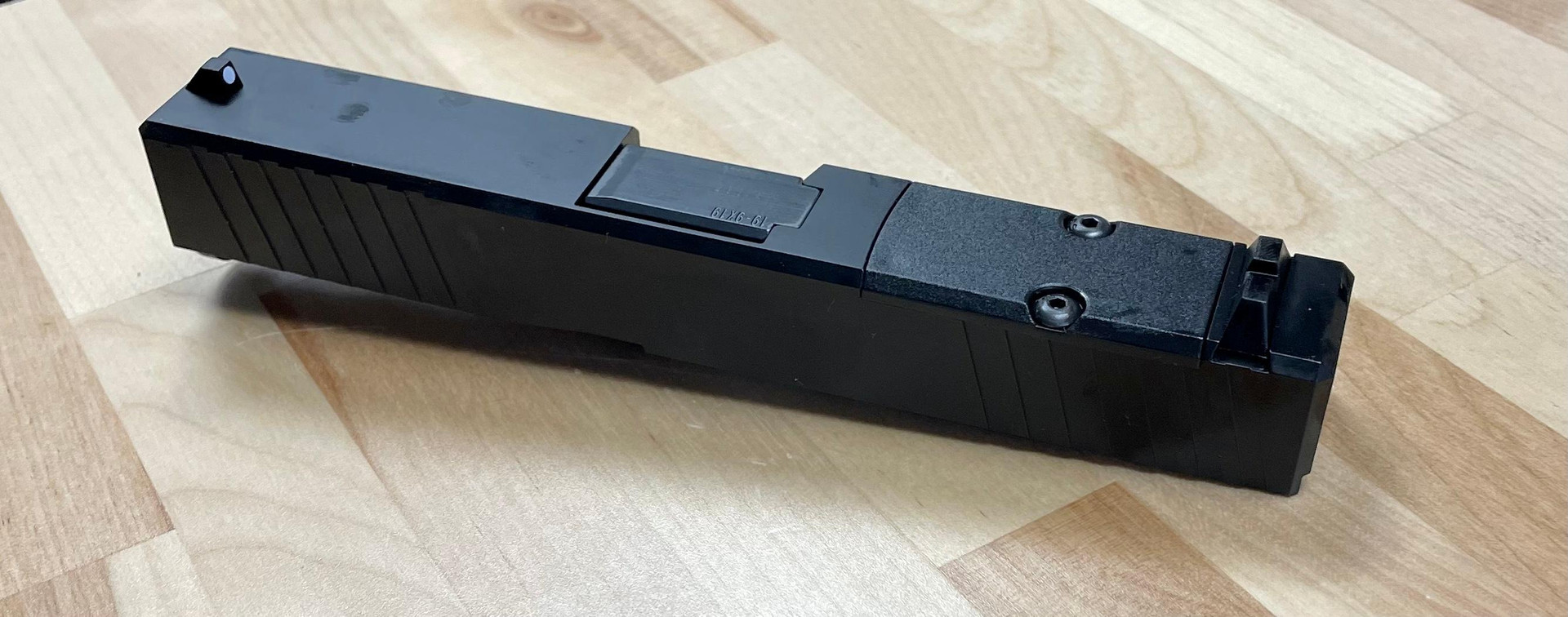 Glock 19 Slide G3/RMR with Black Slide/Barrel - SPK Installed - Sights