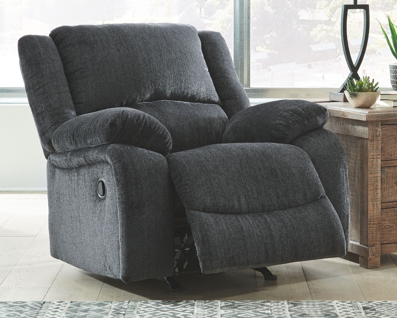 The Draycoll Slate Reclining Sofa, Double Reclining Loveseat with ...