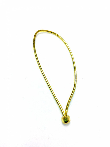 2.5" Metallic Gold Elastic Loop with Gold Ball - Finish Line Custom ...
