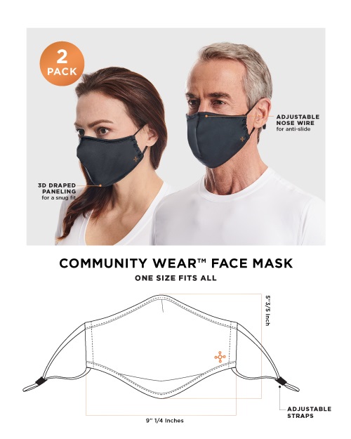 Face Masks with Nose Wire | Full Coverage | Tommie Copper®