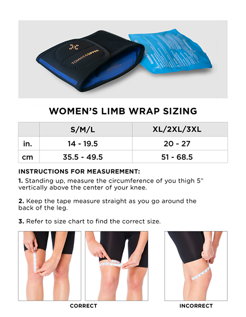 Women's Limb Therapy Wrap with Hot & Cold Gel Packs - Knee - Women