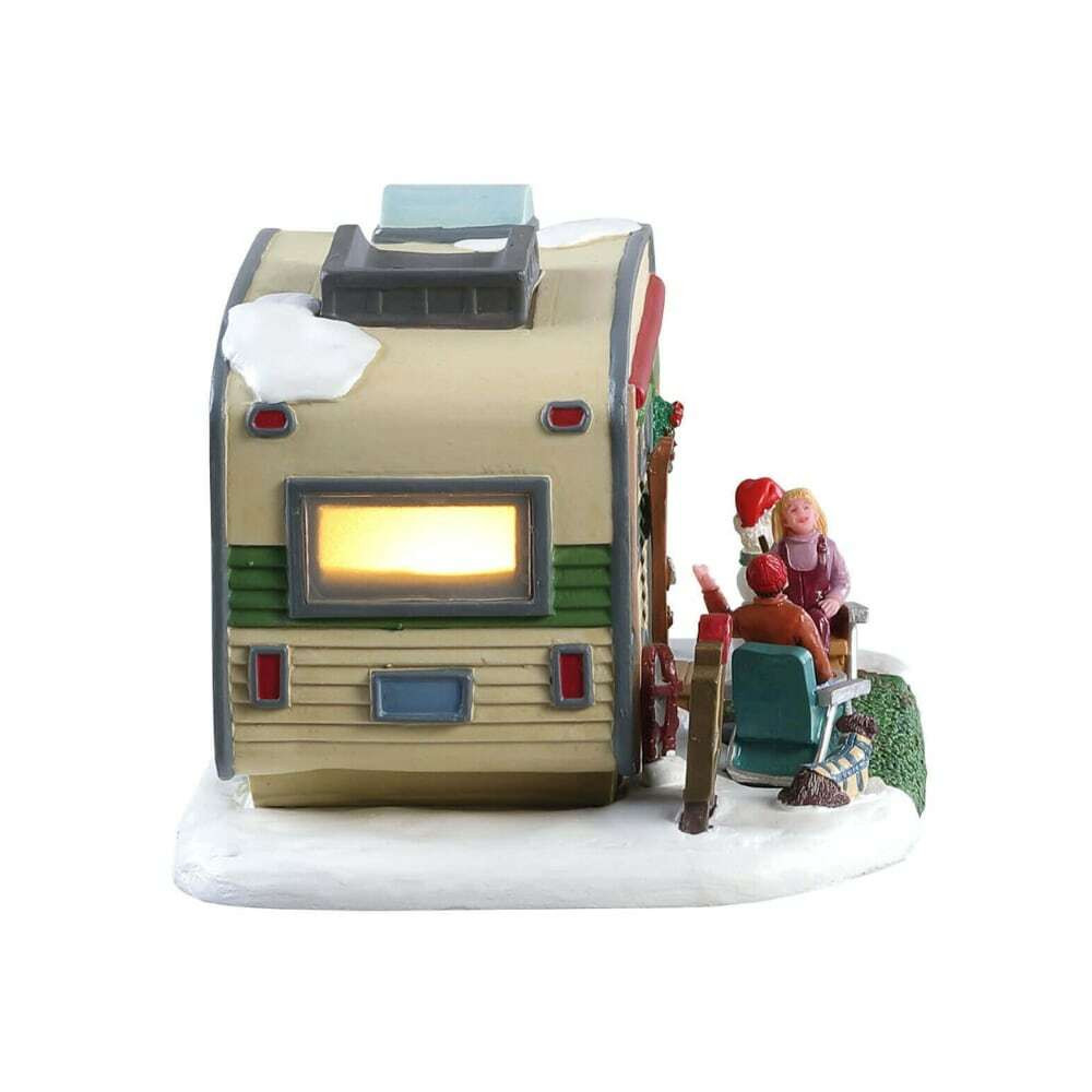 Lemax High Rock Lake Trailer - Christmas Elves