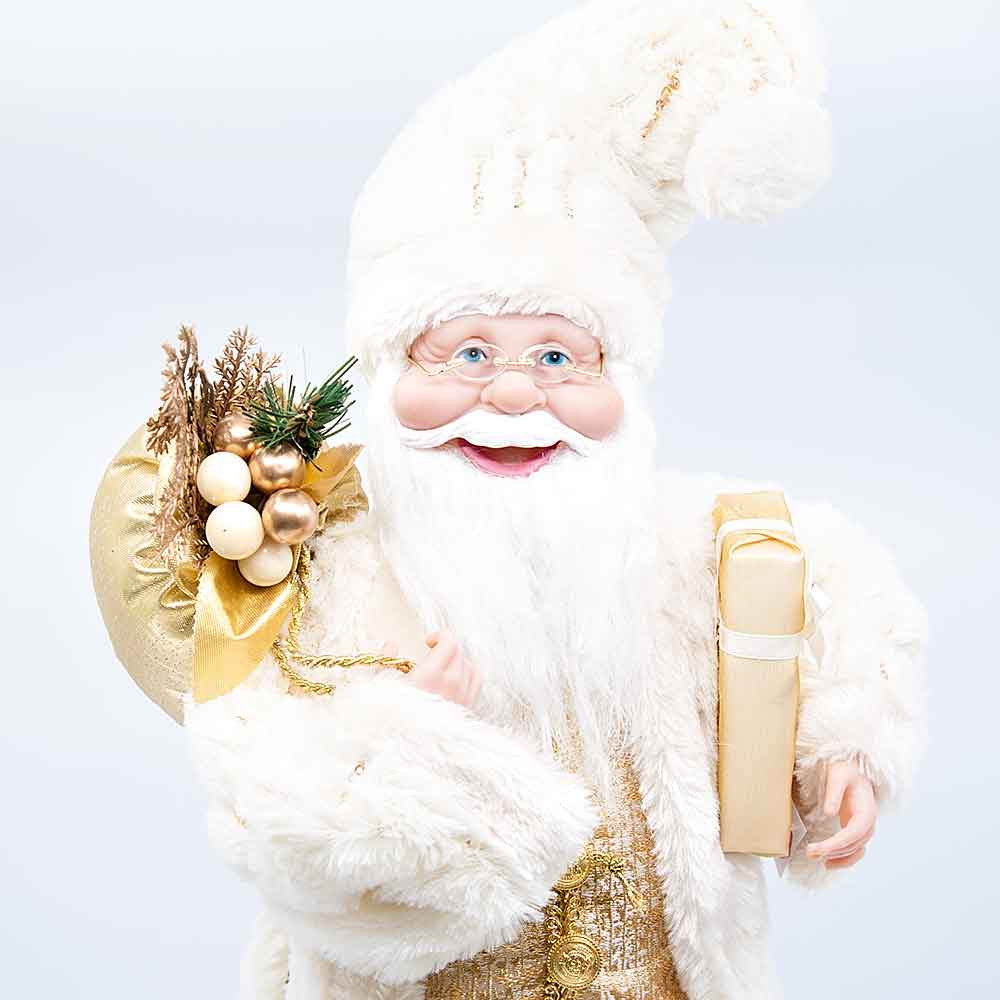 Gold Ivory Santa Claus - 45cm - Christmas Elves
