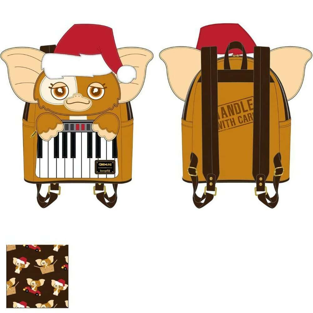 Gremlins Loungefly Gizmo Holiday Mini Backpack - 27cm - Christmas Elves