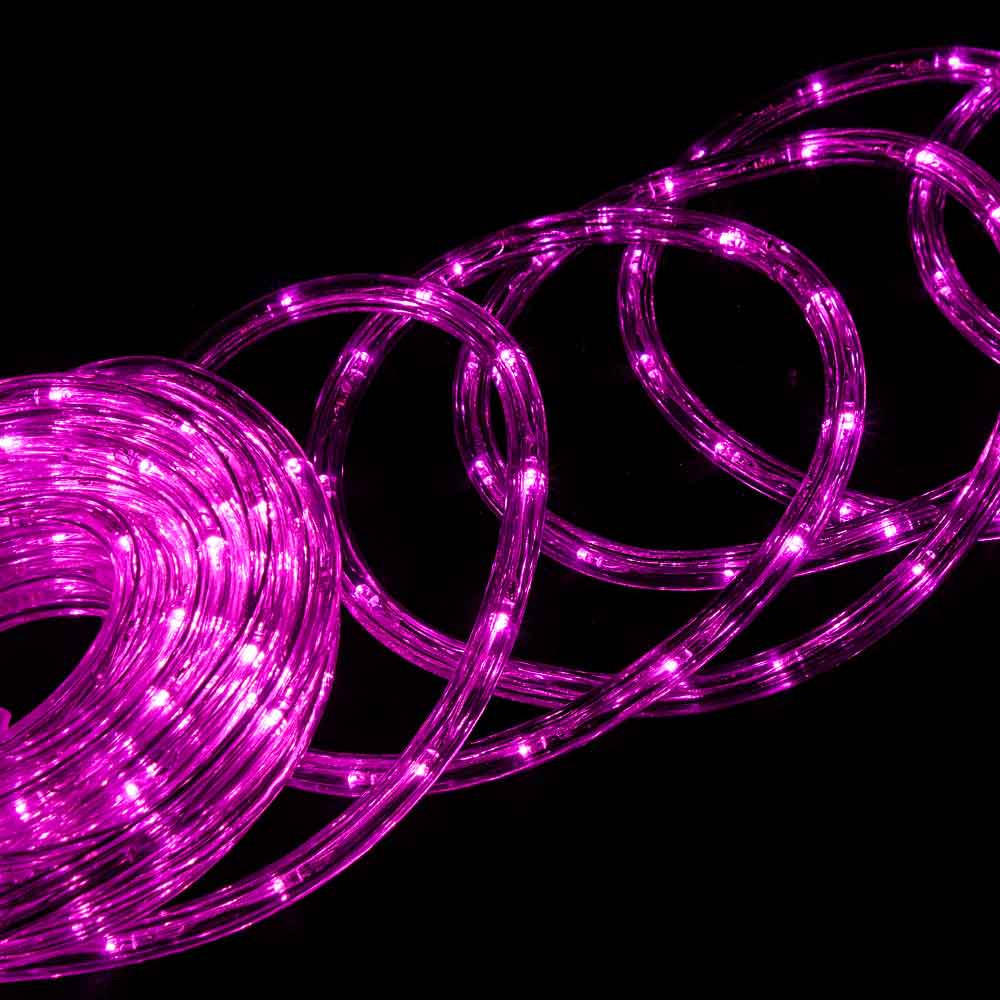 Connectable LED Rope Light Pink - 10m - Christmas Elves