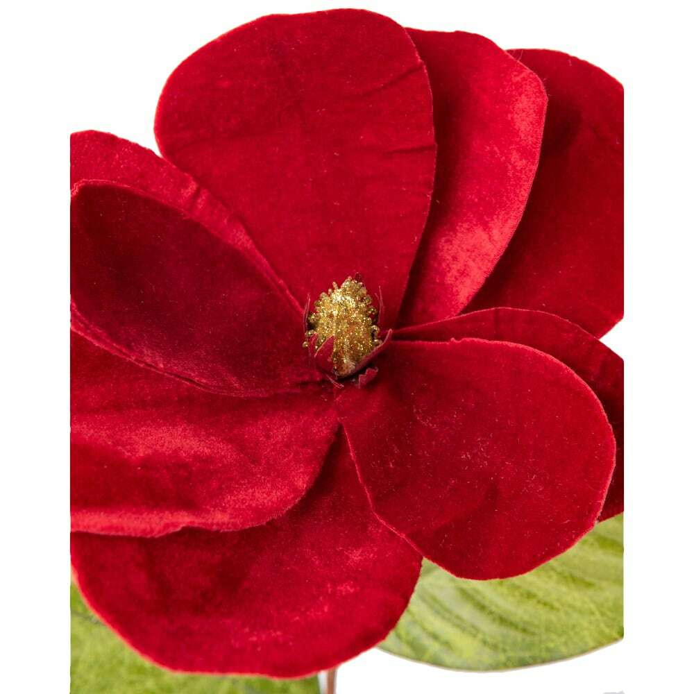 Red Velvet Magnolia - 72cm - Christmas Elves