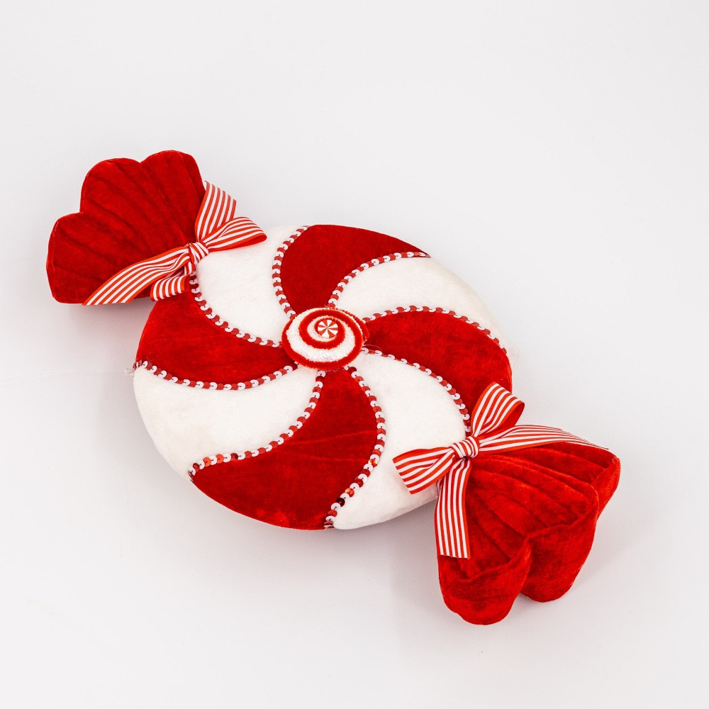 Red White Candy Festive Decoration - 44cm - Christmas Elves