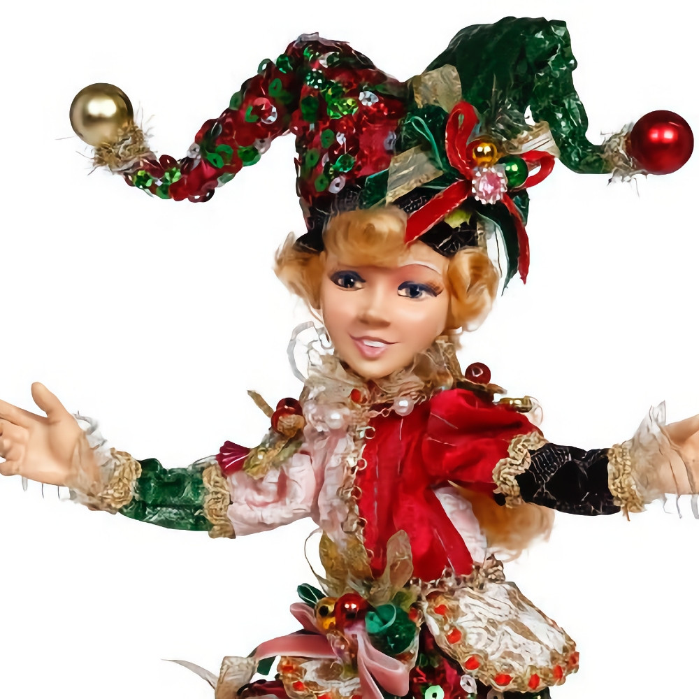 Mark Roberts Jester Girl Elf - 34cm - Christmas Elves
