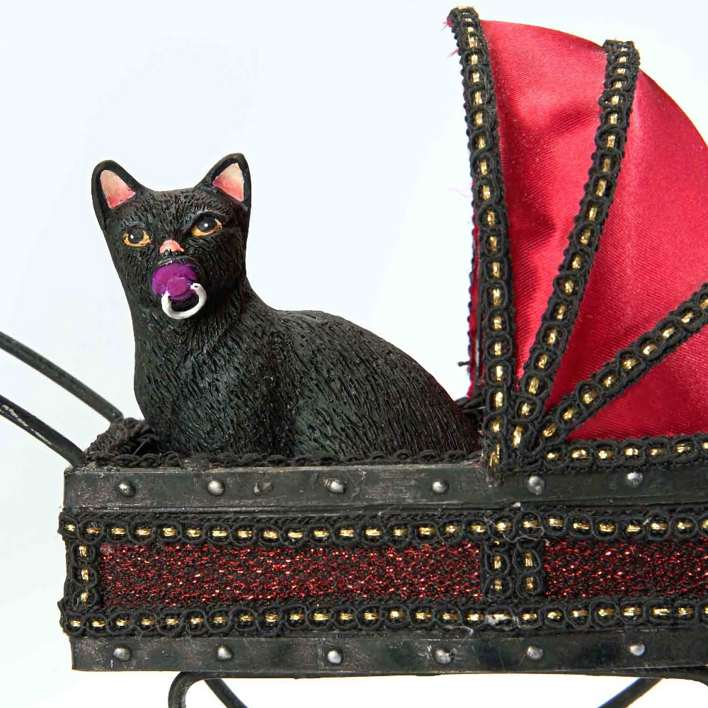 Katherines Collection Willinda Witch with Pram - 43cm - Christmas Elves