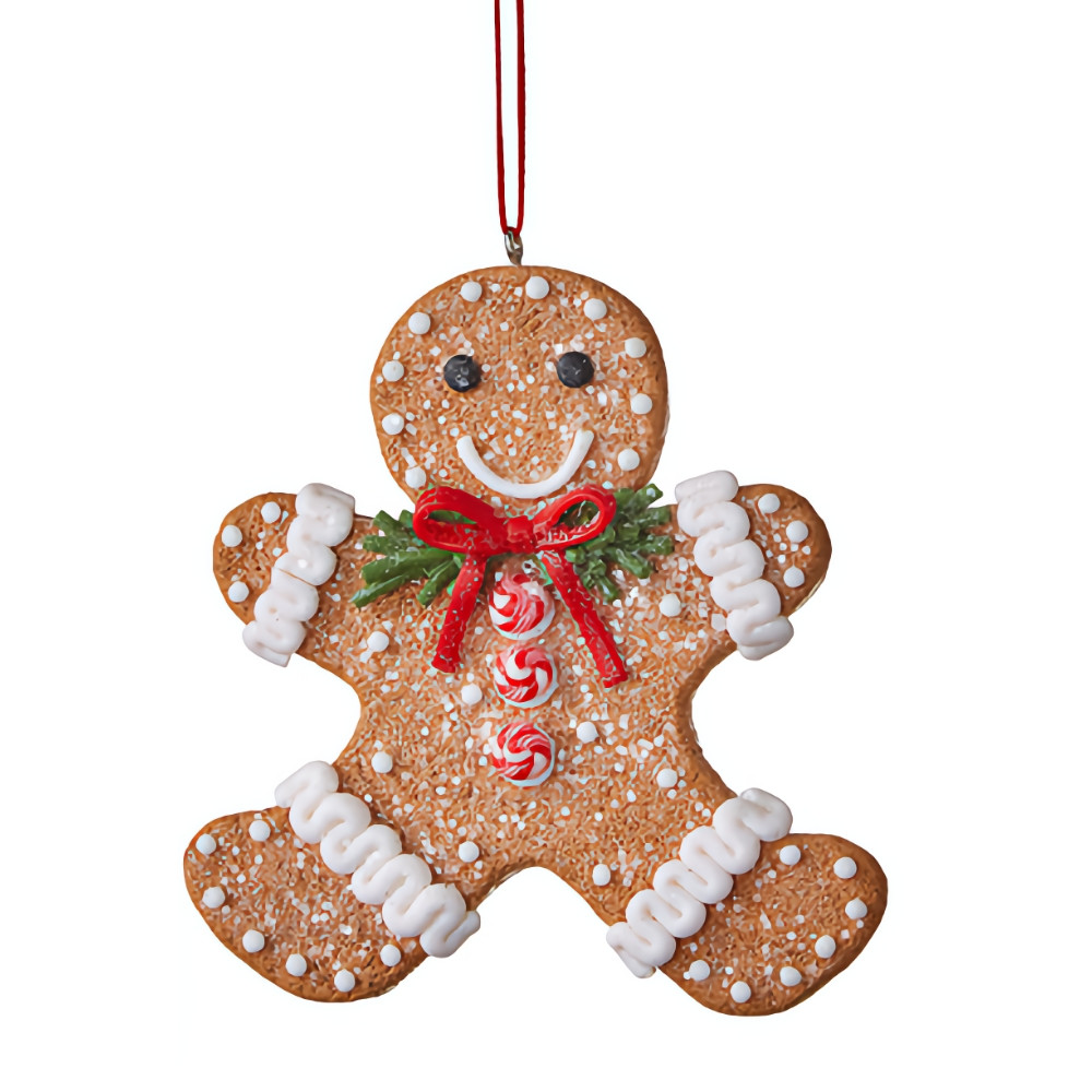 Gingerbread Man and Snowman Ornament (2 Styles) - 12.7cm - Christmas Elves
