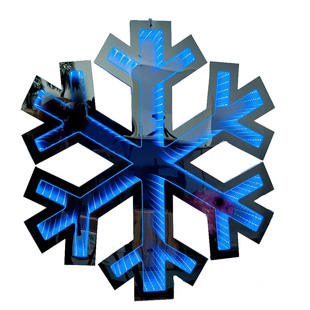 Blue Light Up Snowflake - 62cm - Christmas Elves