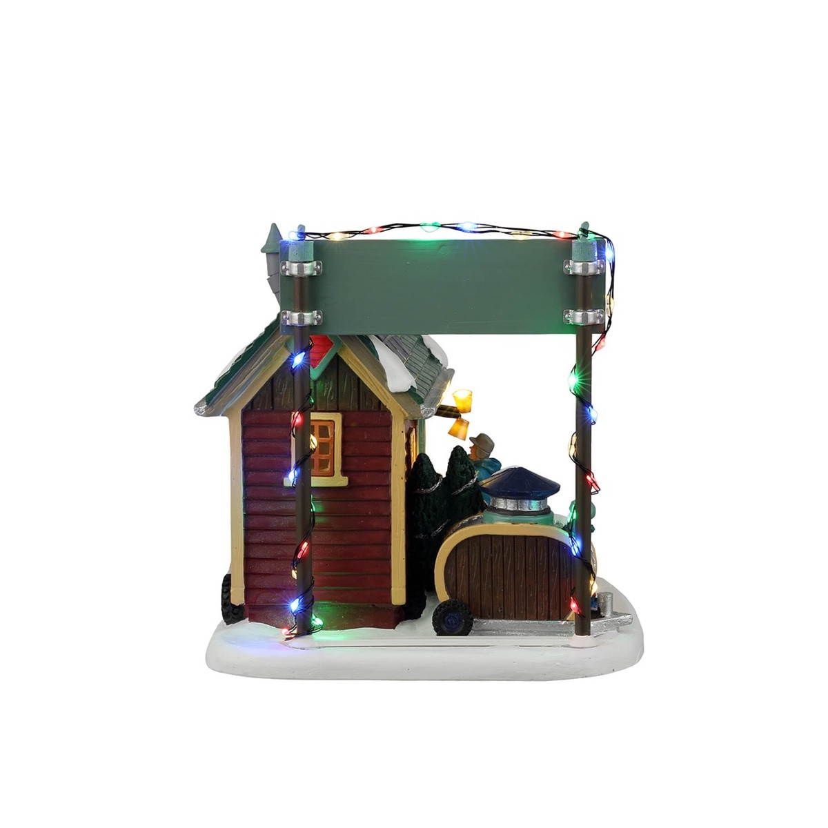 Lemax Tiny House Tree Lot - Christmas Elves