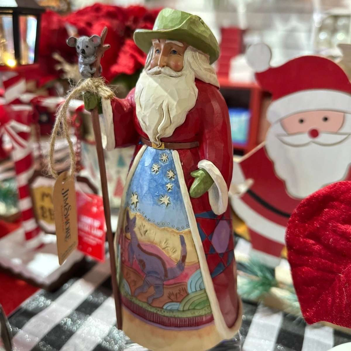 Buy Australian "Aussie Outback" Jim Shore Santa Around the World - 18cm