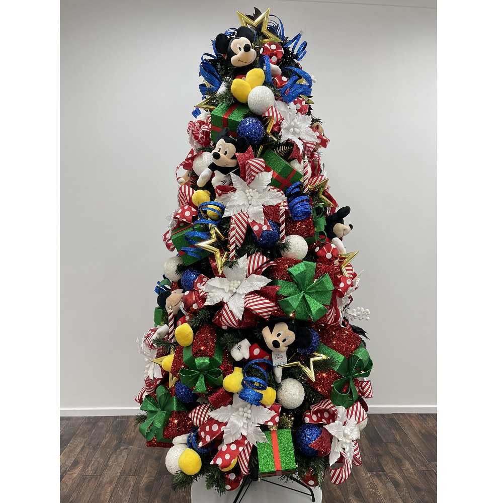 Red and White Stripe Ribbon - 10m - Christmas Elves