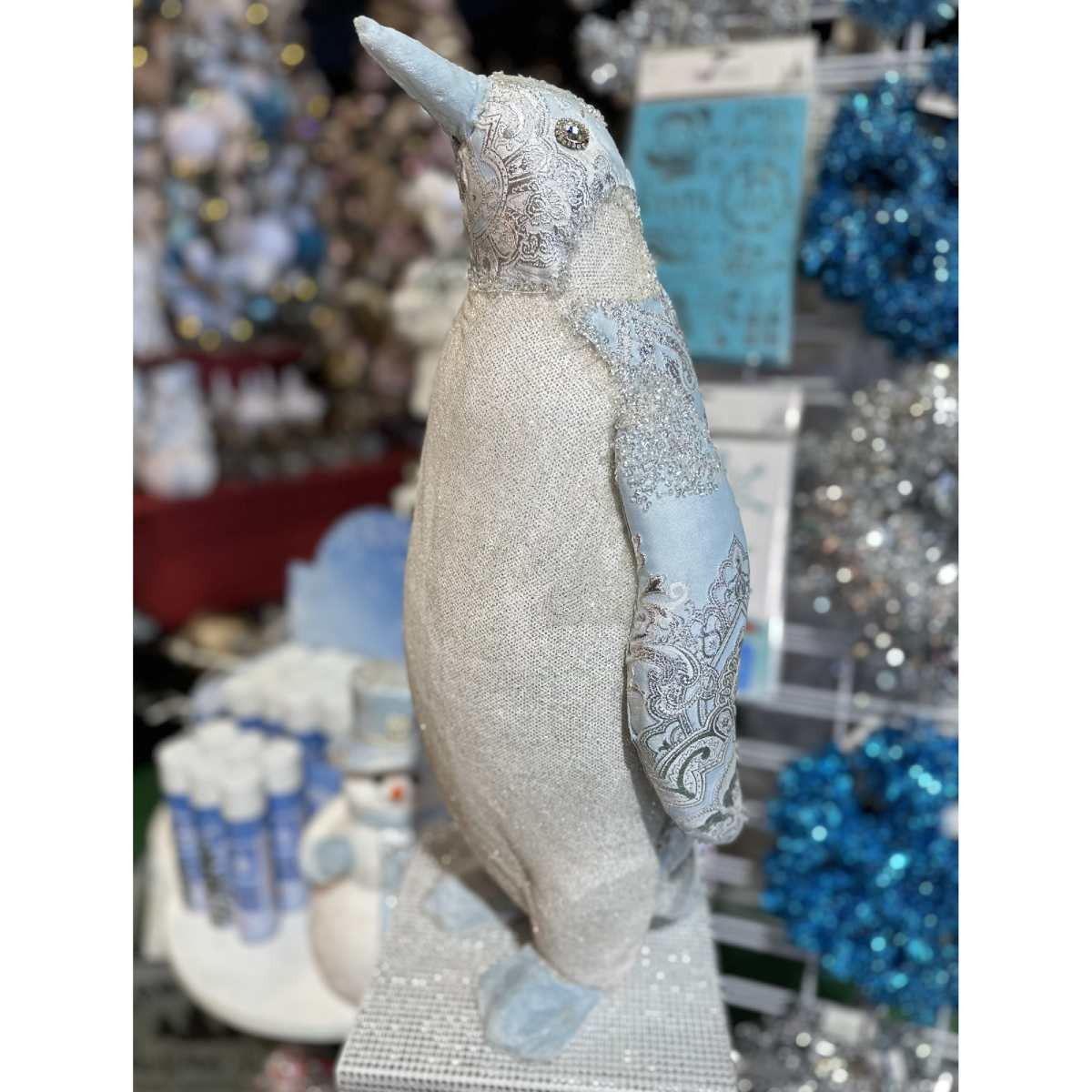 Pale Blue Penguin - 59cm - Christmas Elves