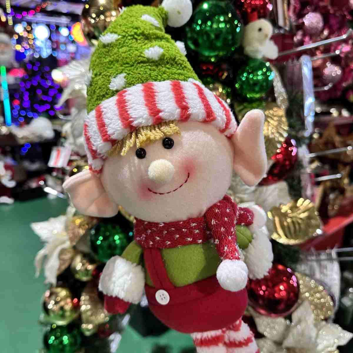 Standing Christmas Elf with Big Head (2 Designs) - 55cm - Christmas Elves