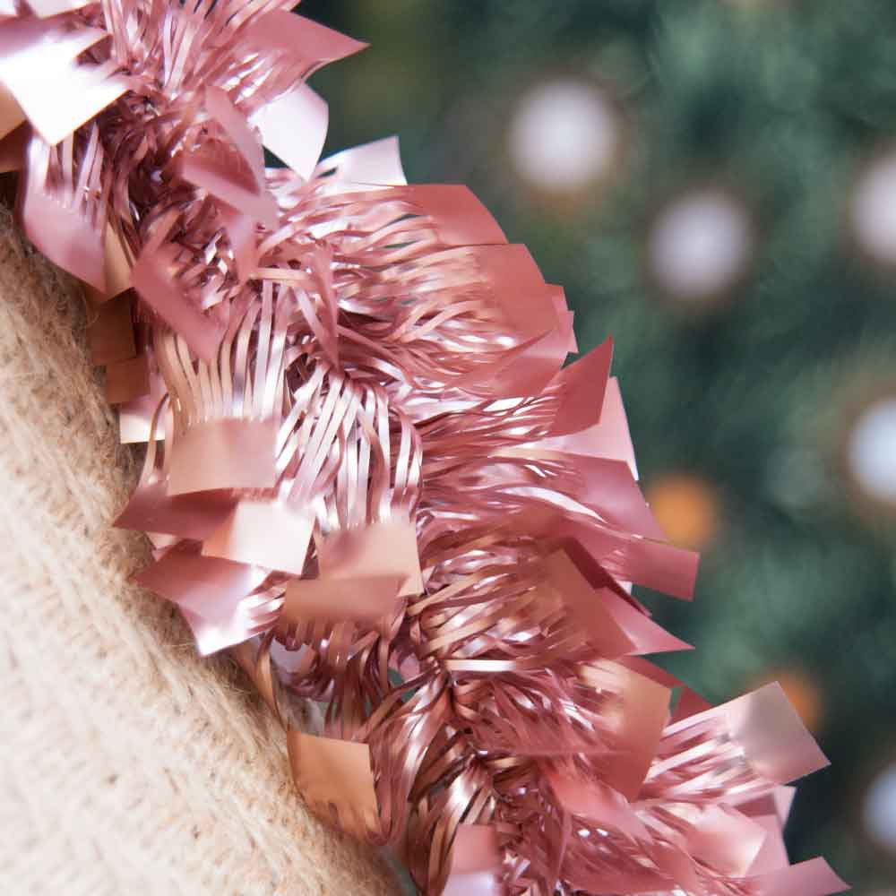 Pink Matte Tinsel 6PLY (3 Styles) - 2m - Christmas Elves