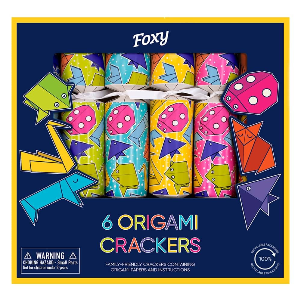 Origami Christmas Crackers (Pack of 6) - 30cm - Christmas Elves