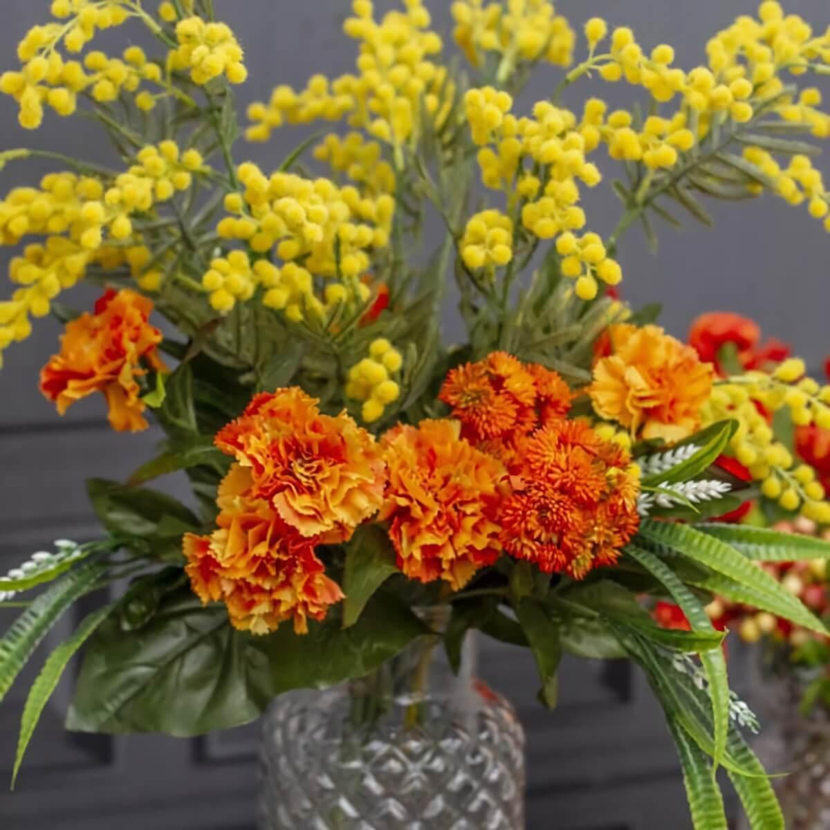Yellow Australian Native Wattle - 85cm - Christmas Elves
