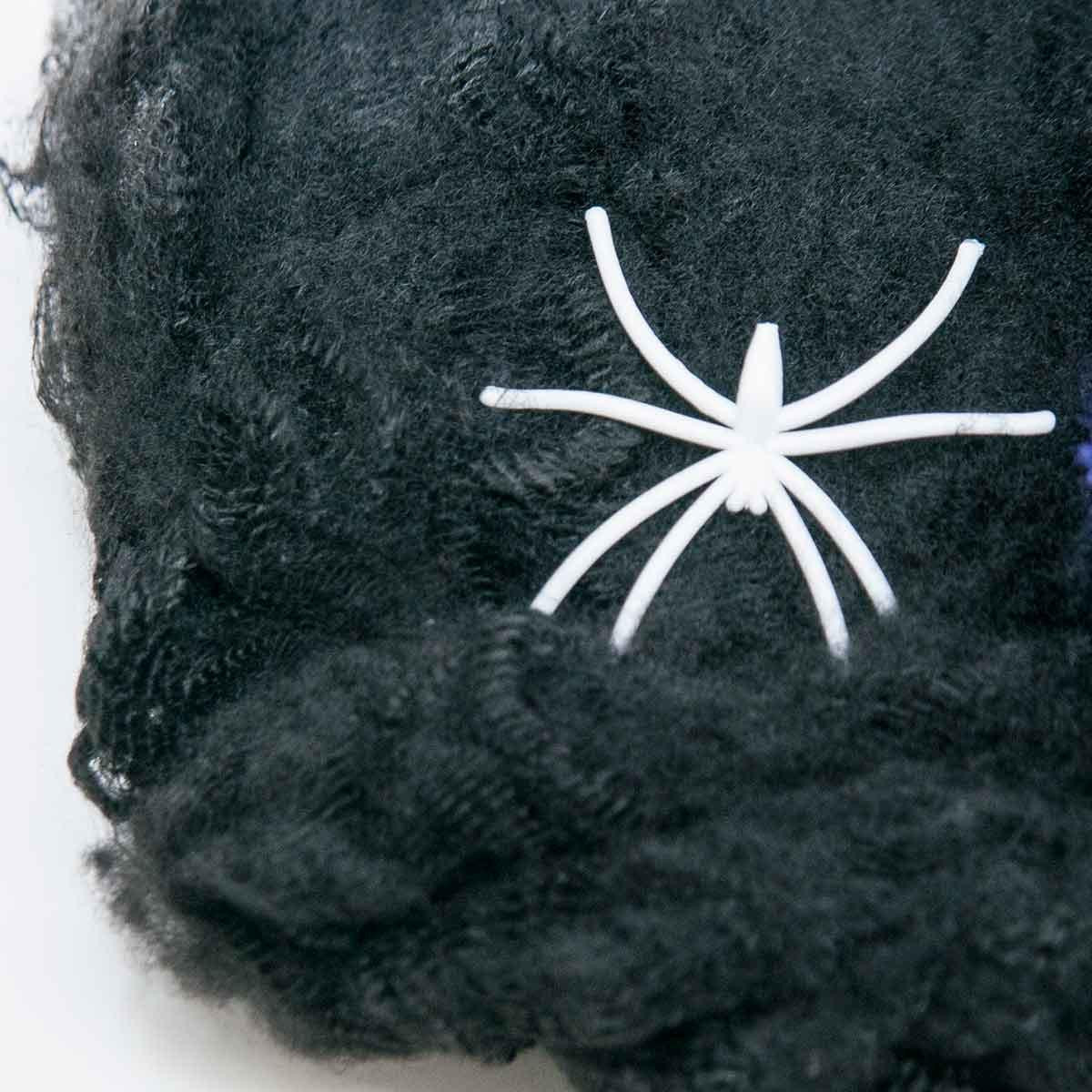 Spider Web Coloured with 4 Spiders (4 Colours) - 56g - Christmas Elves