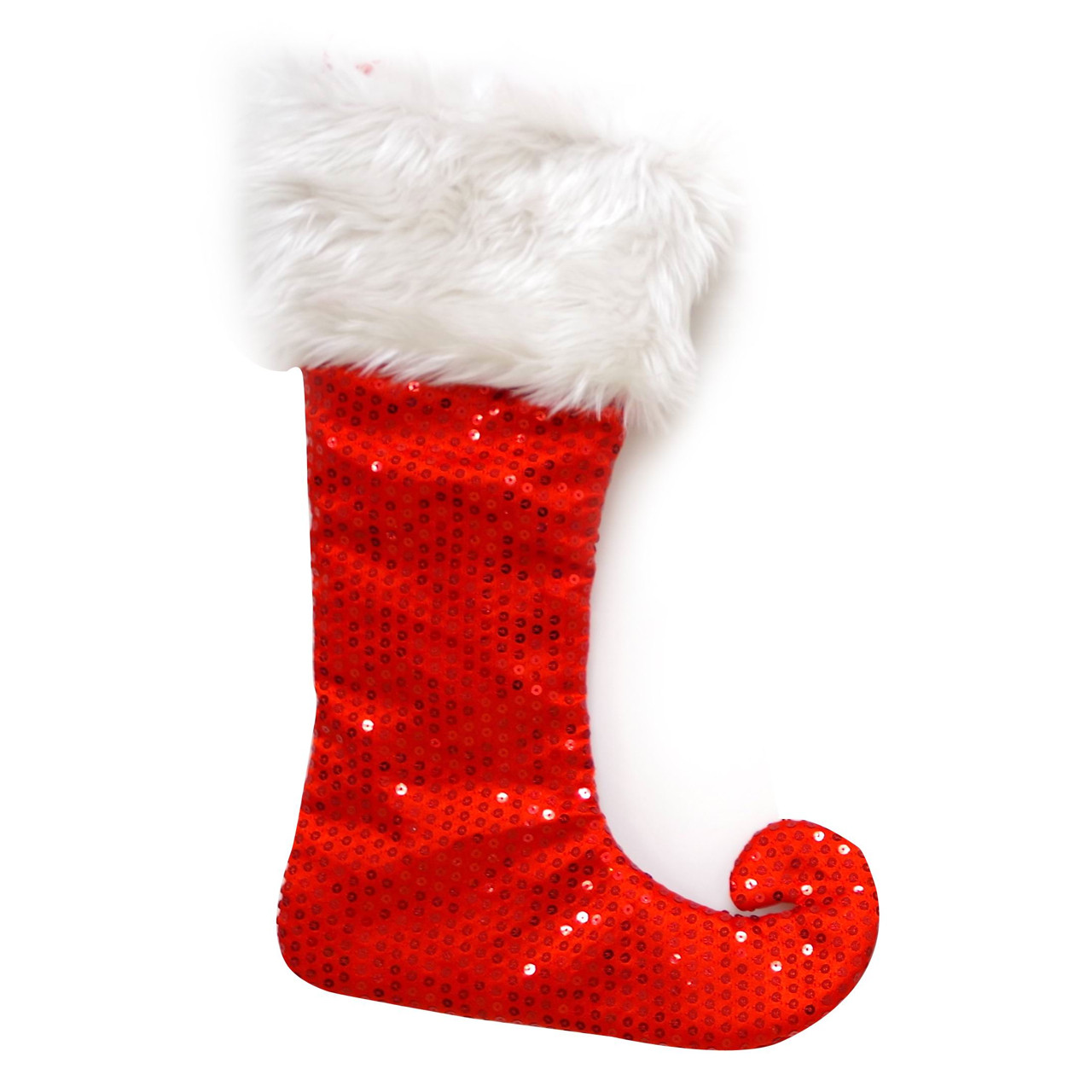 Elf Felt Stocking with Sequins