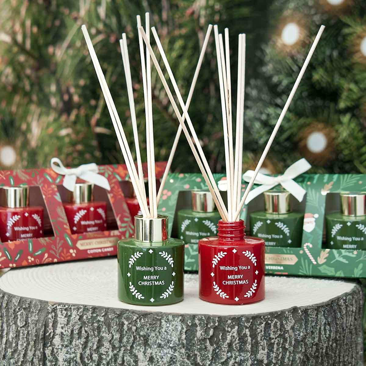 Red Green Christmas Diffusers 30ml (2 Styles, Pack of 3) - 6cm ...