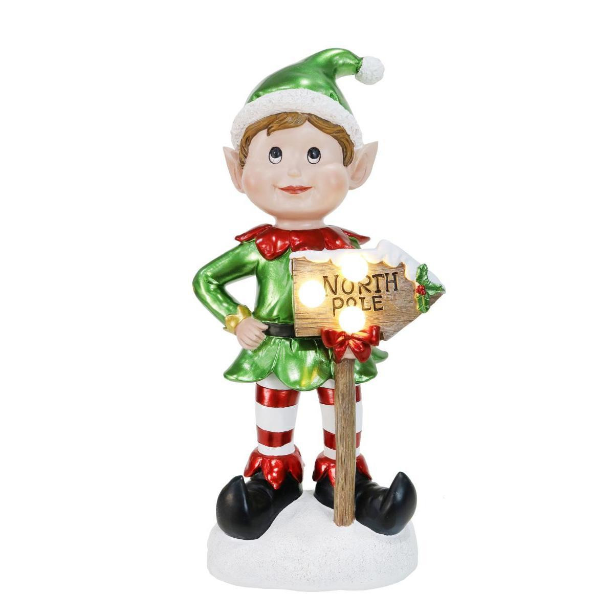 Light Up Cute Glossy Elf Resin (2 Styles, Battery Operated) - 40cm ...