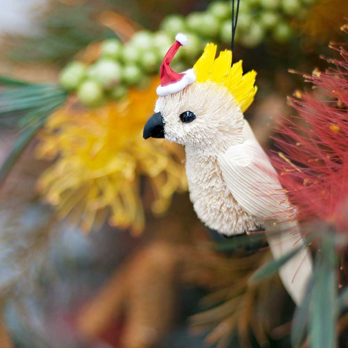 Aussie Cockatoo Christmas Ornament