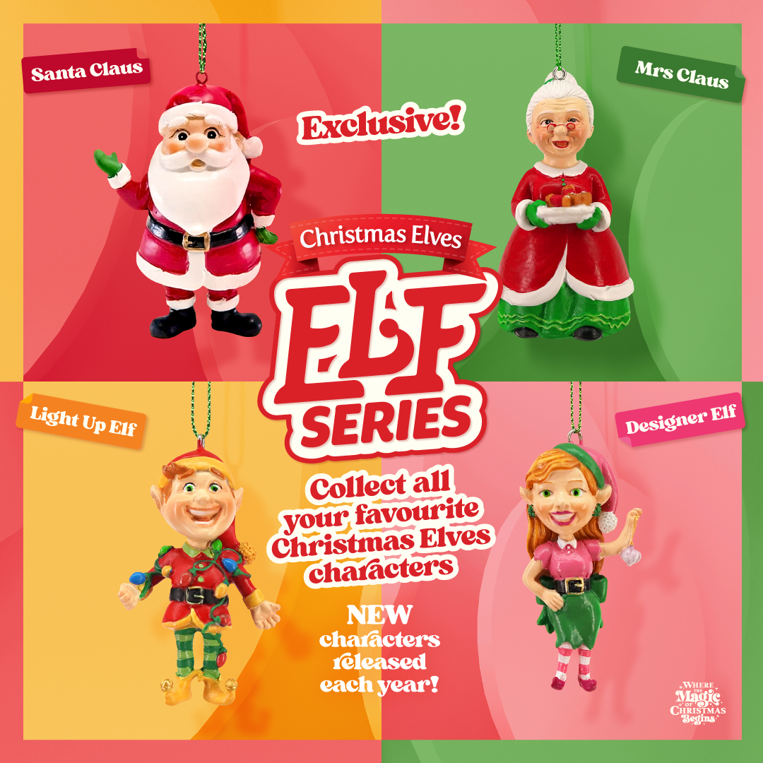 Shop Elf Series Christmas Ornaments from Christmas Elves - Christmas Elves
