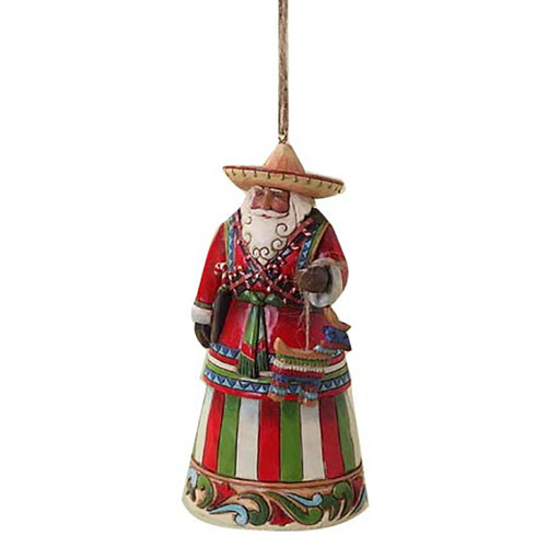 Santas around the World Mexican Hanging Santa - 12cm - Christmas Elves