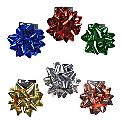 Jumbo Metallic Gift Bow - 25cm - Christmas Elves