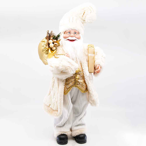 Gold Ivory Santa Claus - 45cm - Christmas Elves