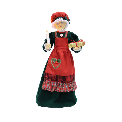Animated Mrs Claus With LED Light And Music - 71cm - Christmas Elves