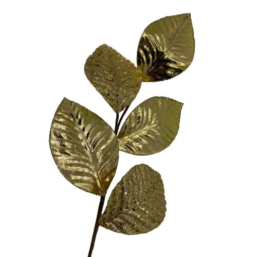 Gold Leaf Spray - 62cm - Christmas Elves