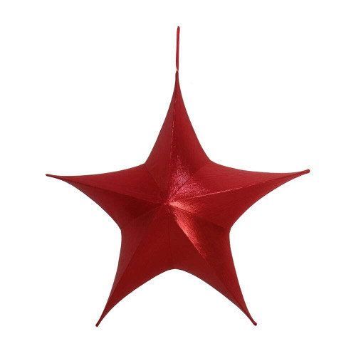 Pop Up Metallic Red Star - 110cm - Christmas Elves