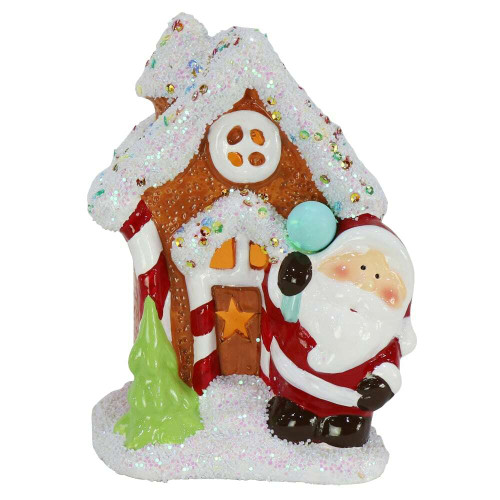 Santa Gingerbread House - 14cm - Christmas Elves