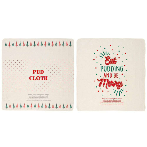Natural Tone Cheer Pudding Cloth (2 Styles) - 60cm - Christmas Elves