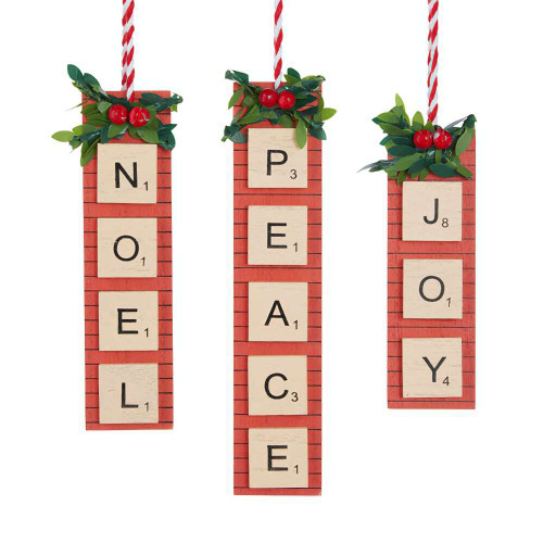 Holiday Game Letter Ornament (3 Sytles) - 18.5cm - Christmas Elves