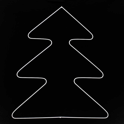 Tree Metal Frame White - 50cm - Christmas Elves
