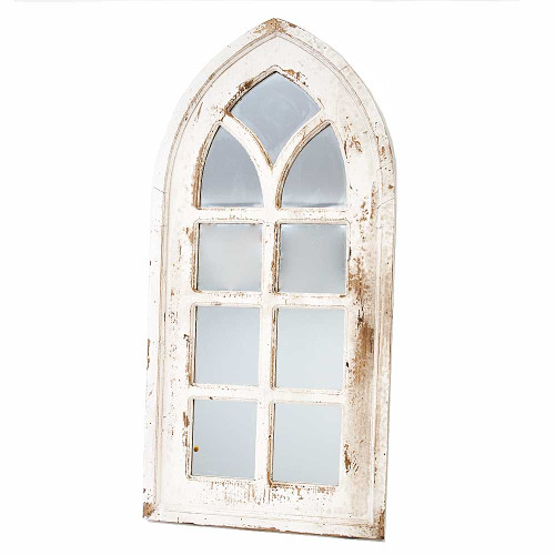 Rustic Cream Arch Mirror - 100cm - Christmas Elves