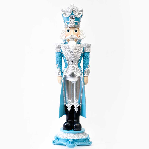 Blue Silver Regal Festive Nutcracker - 62cm - Christmas Elves