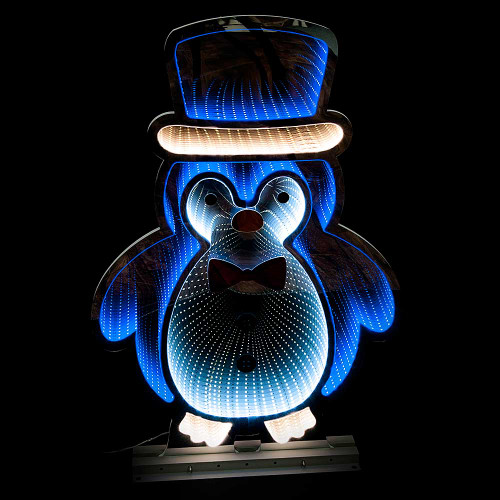 Standing Infinity Lightup Penguin - 80cm - Christmas Elves