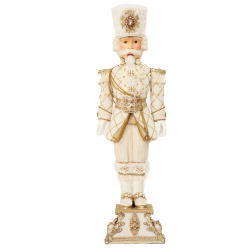 Katherines Cream Gold Colonel Walter Nutshell - 81cm - Christmas Elves